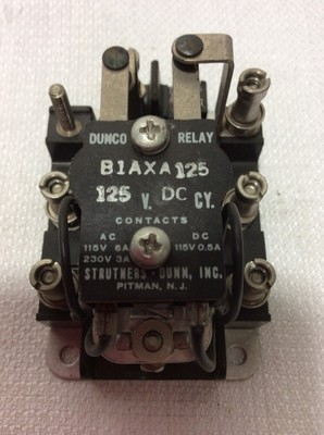 Struthers-Dunn Dunco Relay B1AXA125 125V | eBay