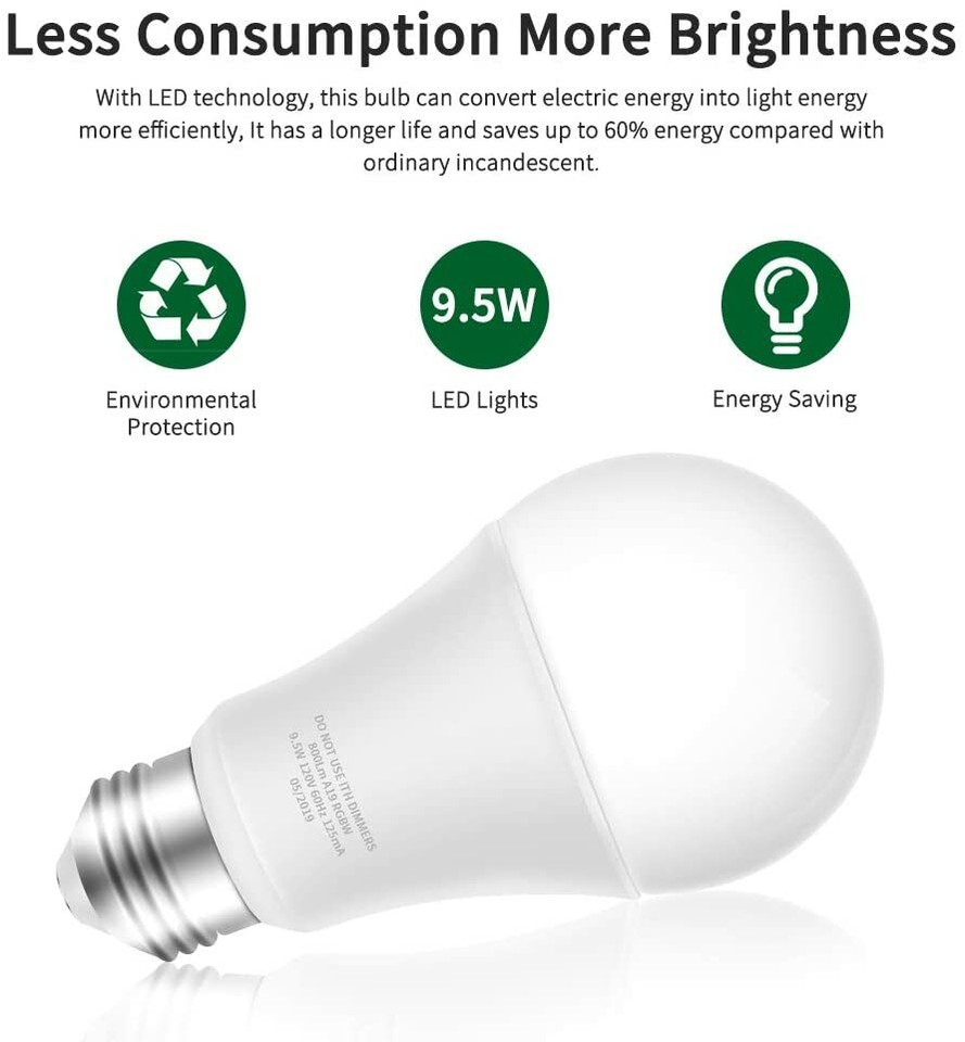 Smart Light Bulb, RGB Color Changing CCT LED Bulbs, Works with Alexa ...