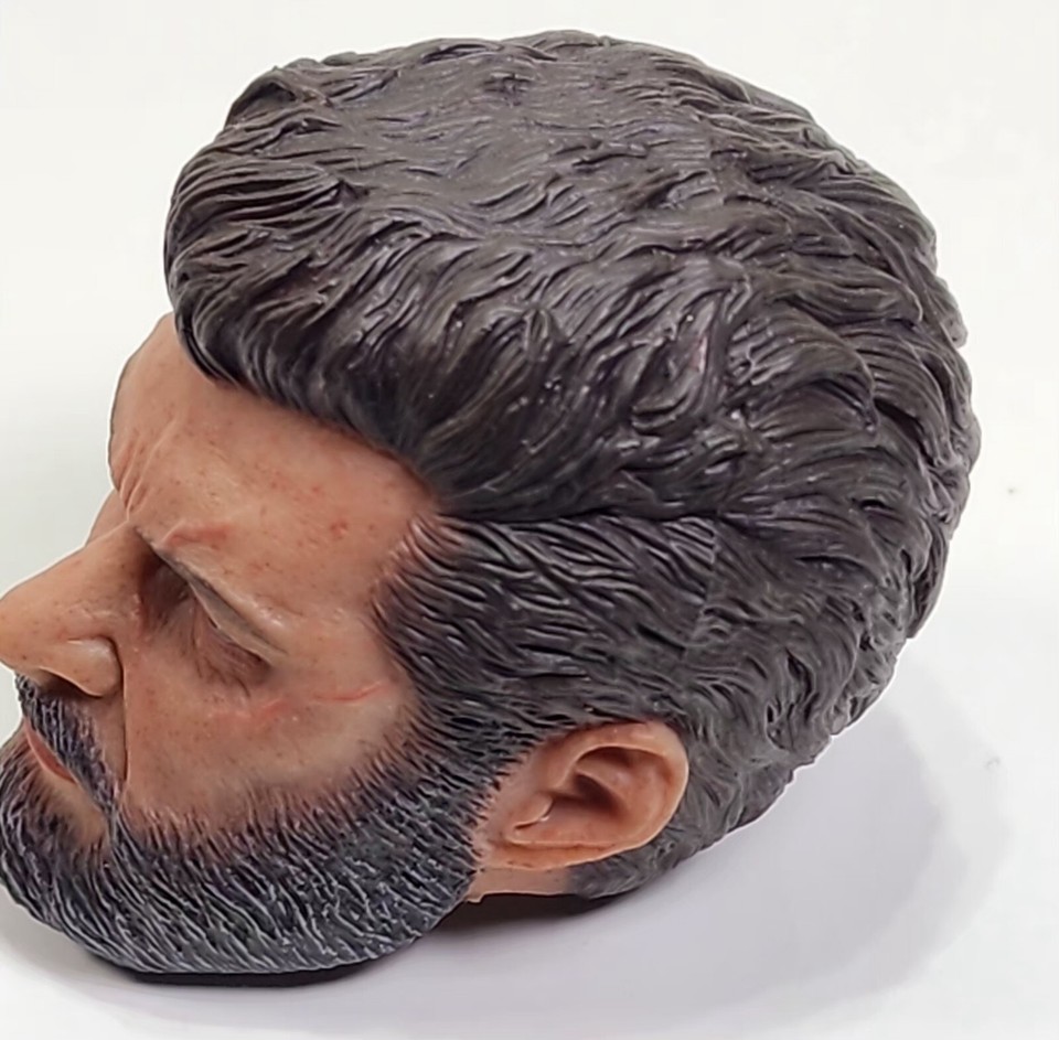 1/6 Wolverine Logan Wolf Head Sculpt Angry MEAN FACE Bloody SCRATCHES 1 ...