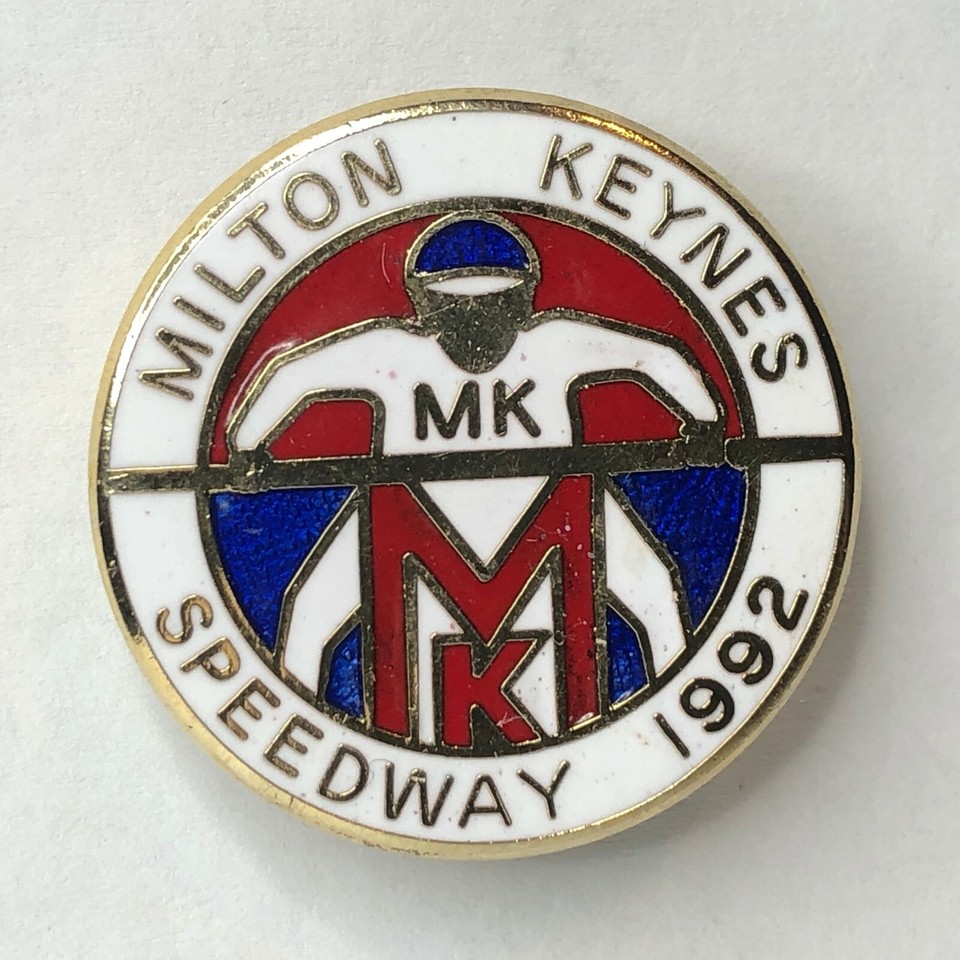 1992 Milton Keynes Speedway Enamel Badge 28 mm | eBay