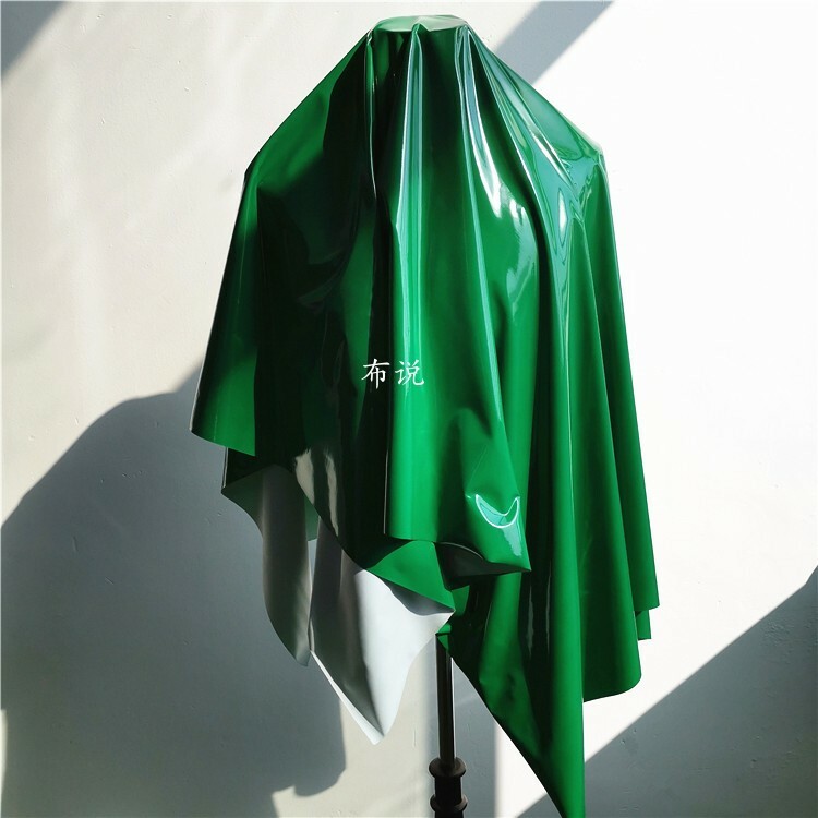 Shiny Glossy PVC Leather Fabric Soft Stretch Mirror Vinyl PU Costume ...