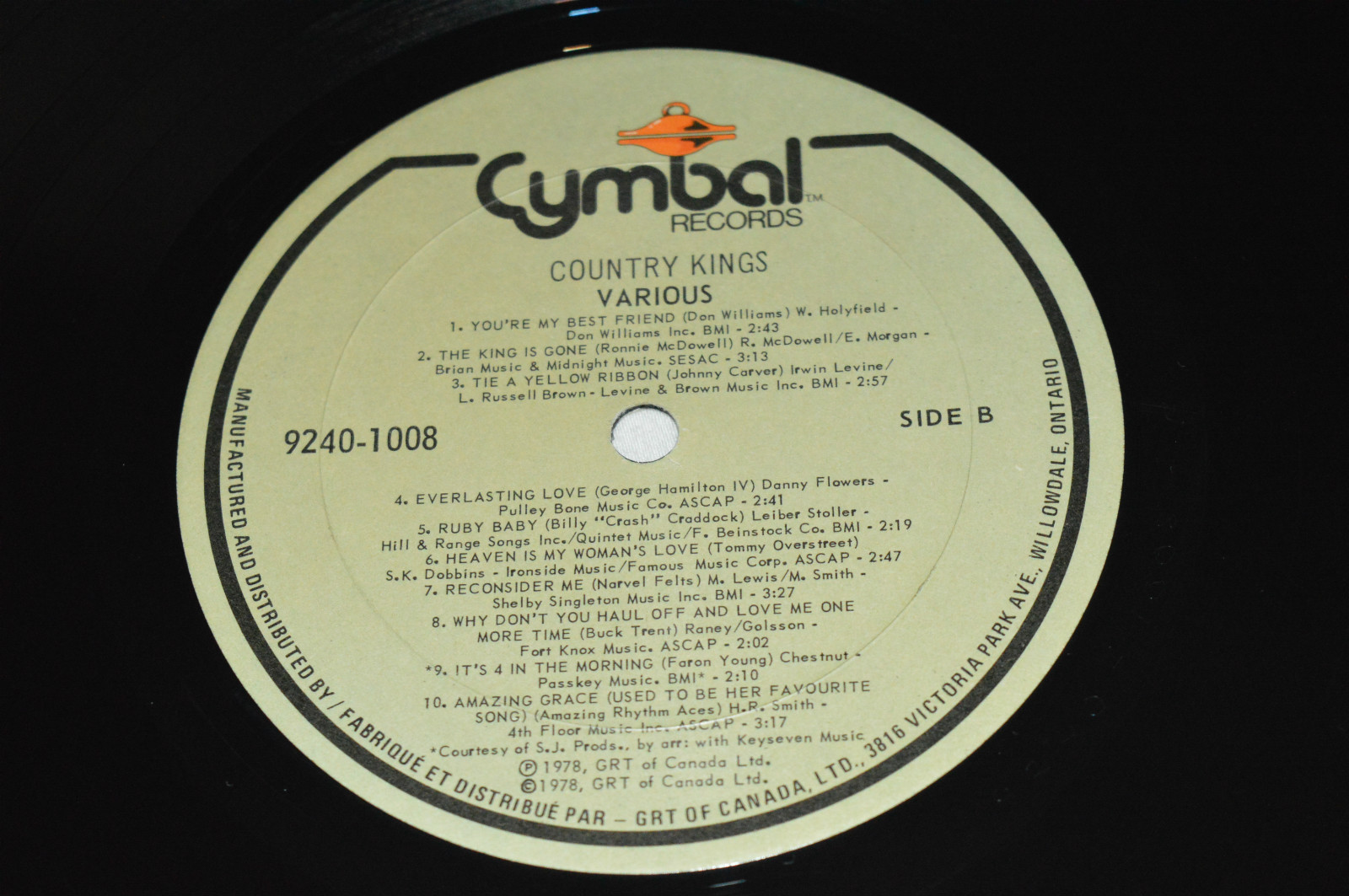 COUNTRY KINGS 20 Original Hits LP 1978 Cymbal Records OAKRIDGE BOYS ROY ...