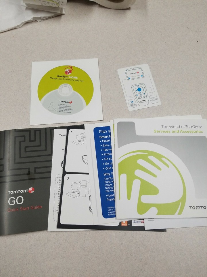 Genuine TomTom GO 920 GPS Remote Control with original user manuals | eBay