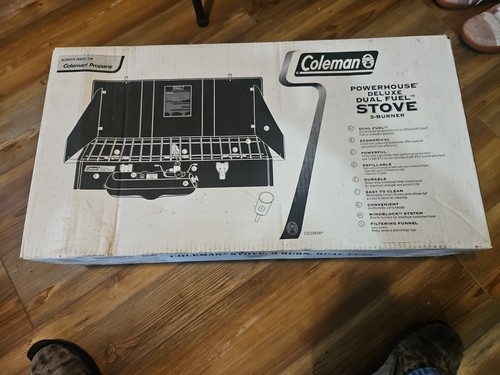 NEW NIB! Coleman 3 Burner Powerhouse Dual Fuel Stove 428-700 CAMPING | eBay