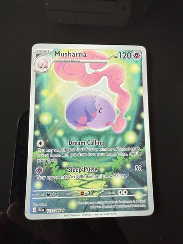 Pokemon TCG SV: Black Bolt- Musharna 117/086 Illustration Rare | eBay