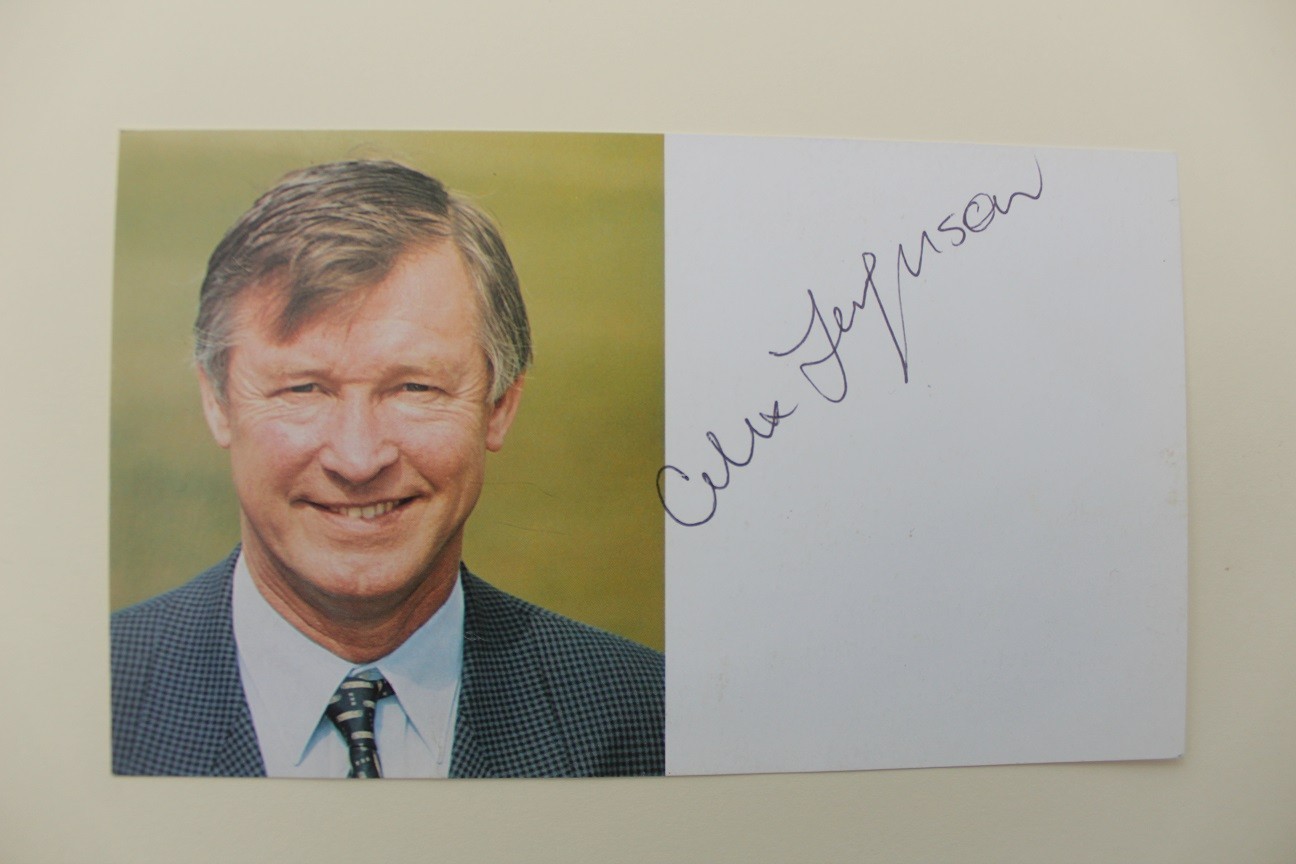 1994-96 Sir Alex Ferguson Signed Manchester United Club Card - VERY ...