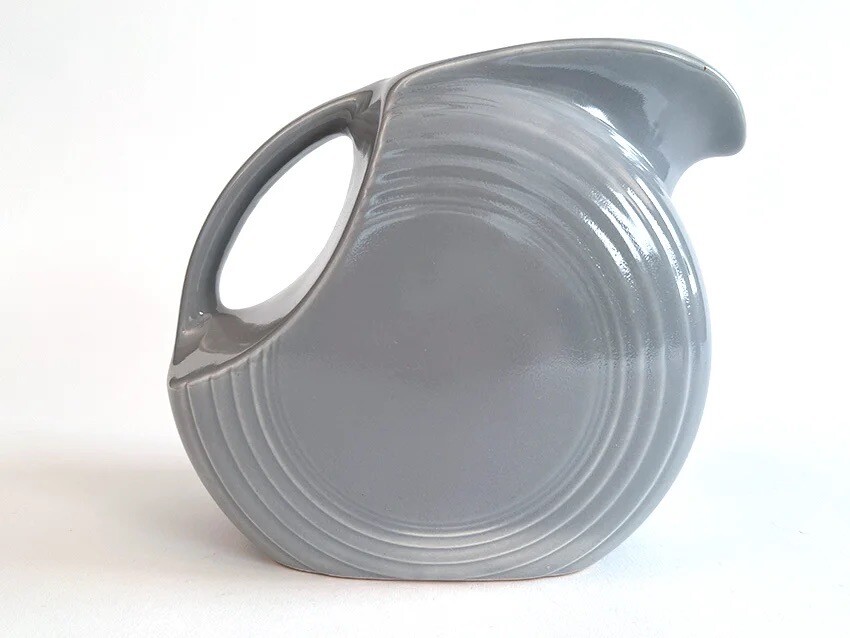 fiesta ware Disk Water Pitcher Original Gray Glaze | eBay