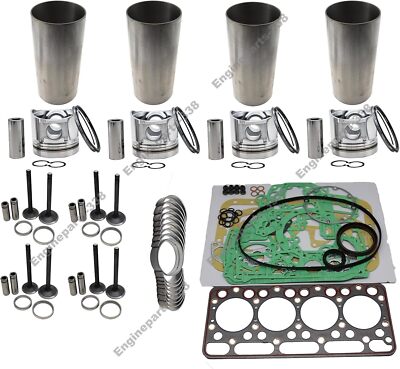 V1200 Overhaul Rebuild Kit Compatible with Kubota Engine RX245 RX275 ...