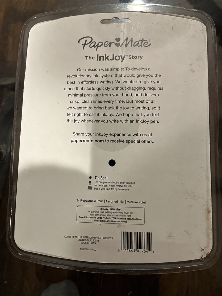 - Paper Mate Ink Joy Gel 24 Pens, Assorted Colors 1.0mm Medium Point ...