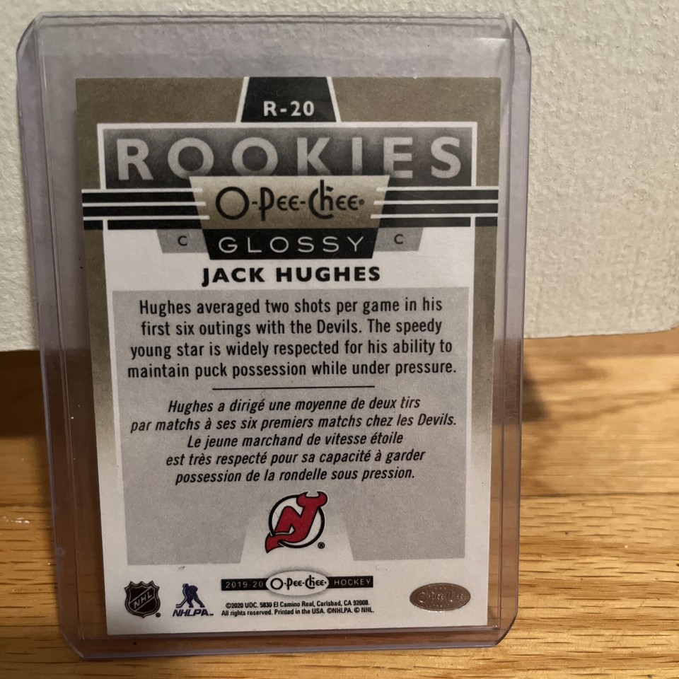 2019-20 O-Pee-Chee - Glossy Rookies #R-20 Jack Hughes (RC) | eBay