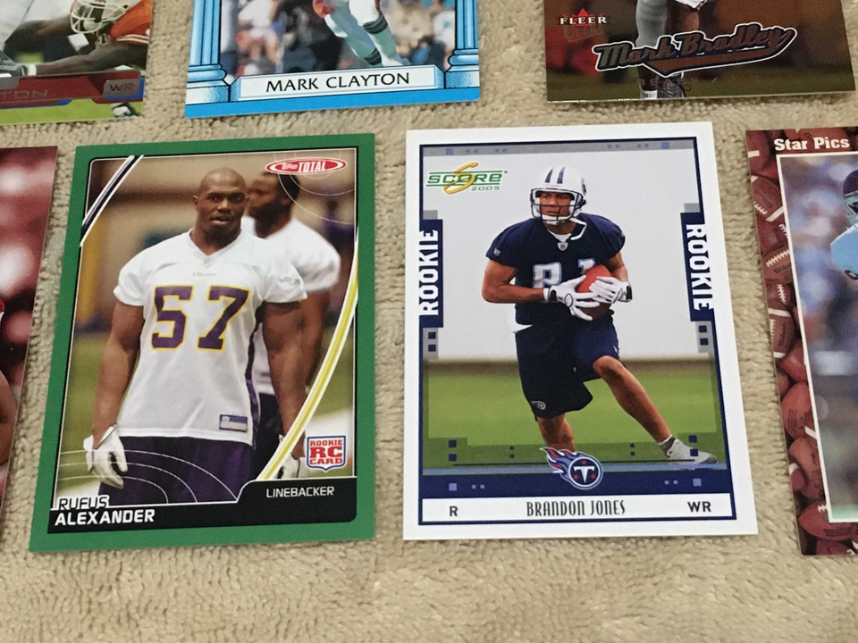 LOT OKLAHOMA SOONERS-M. Clayton-A. Cooper-B. Jones-M. Kelly-R ...