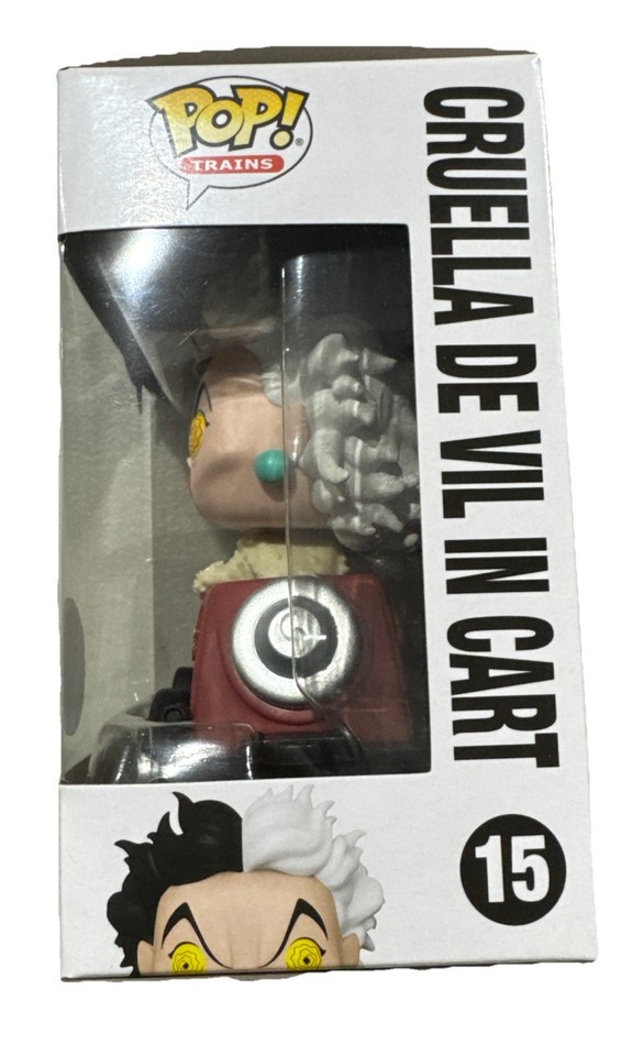 Funko Pop! Trains: Disney - Cruella de Vil In Cart - (Sp Edt) #15 | eBay UK
