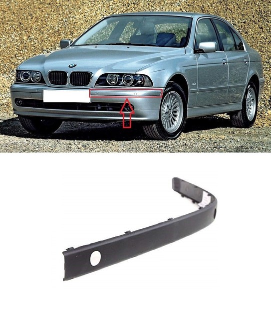 BMW 5 E39 Front Bumper Left Side Molding Trim 51117005965 Genuine for ...