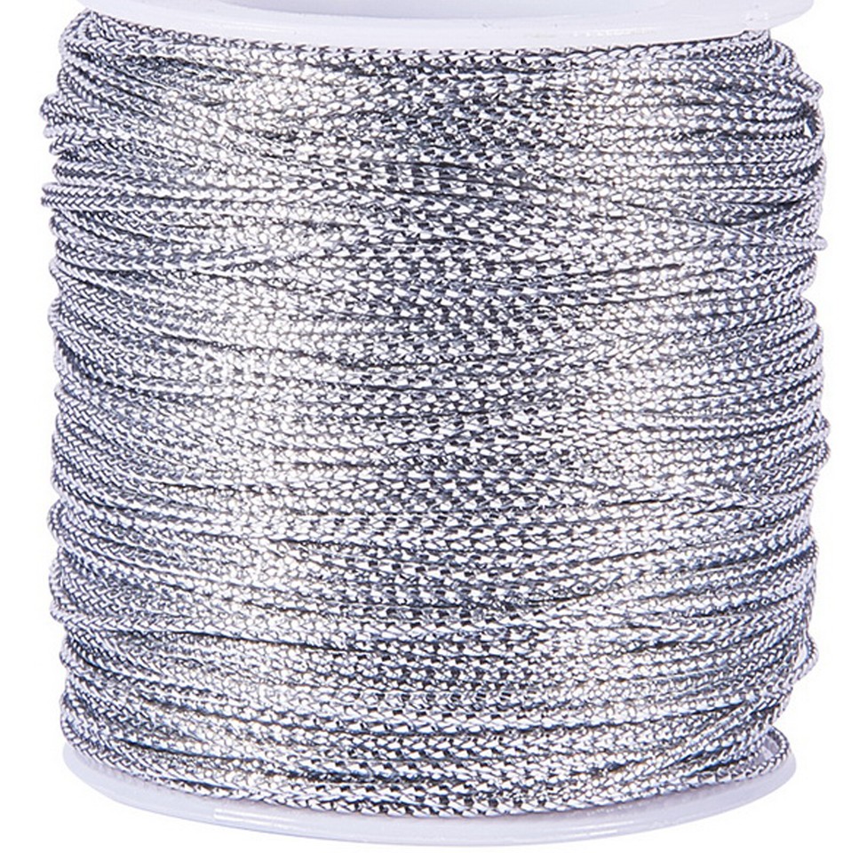 2mm Metallic Lurex Braided Cord Thread String - choose length UK Seller ...