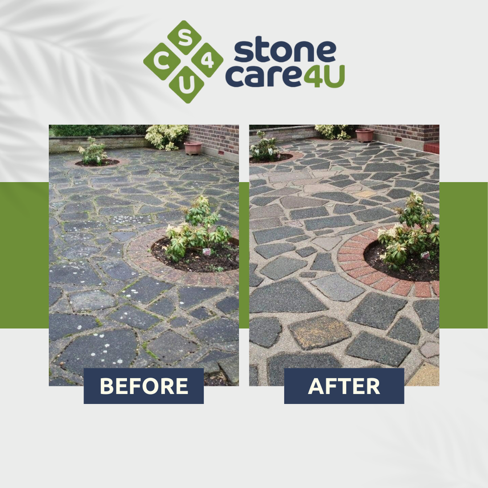 Best Patio Cleaner ACID FREE Easy Cleaning of Paving Slab Black Spot ...