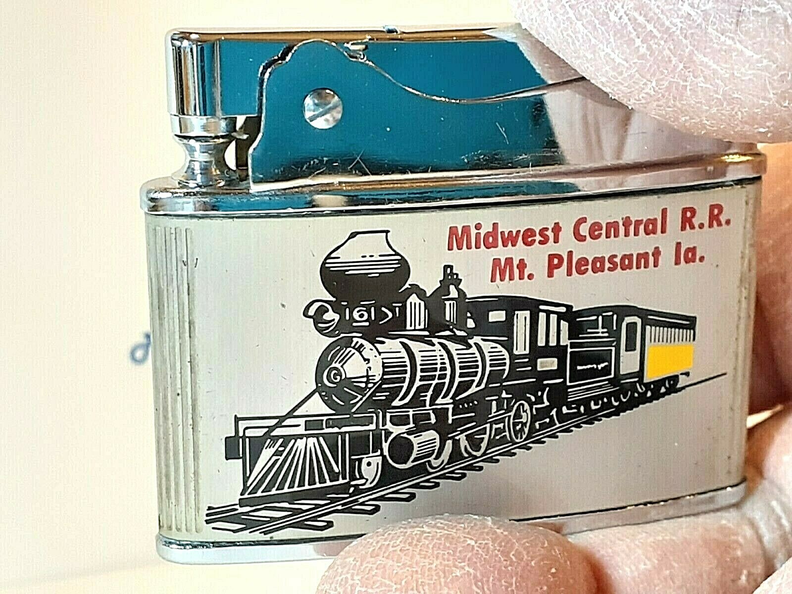 COLLECTOR'S Vintage NOS NEVER FIRED FLAT Midwest Central RAILROAD ...