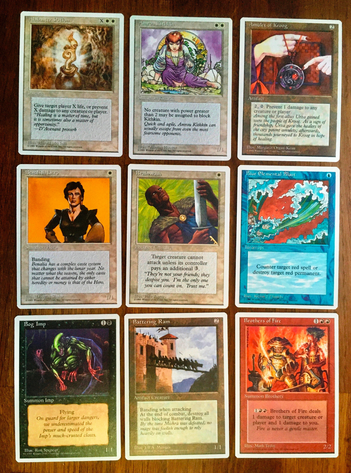 SINGLE CARDS MTG 4th Fourth Ed 1995 White Border CCG - Magic Gathering ...