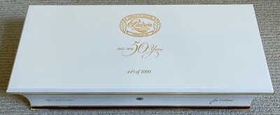RARE! PADRON 50TH ANNIVERSARY “RED” SERIAL CIGAR HUMIDOR LIMITED ...