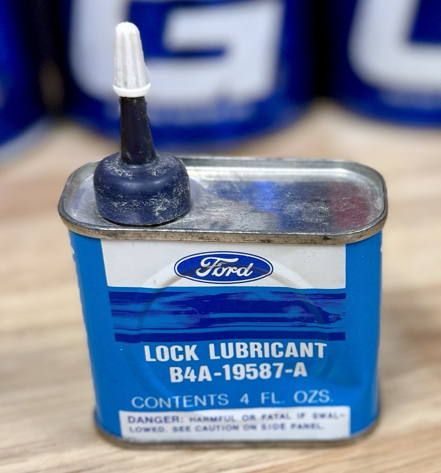 Vintage NOS Ford Lock Lubricant Oil Can Oiler 4oz. FULL | eBay