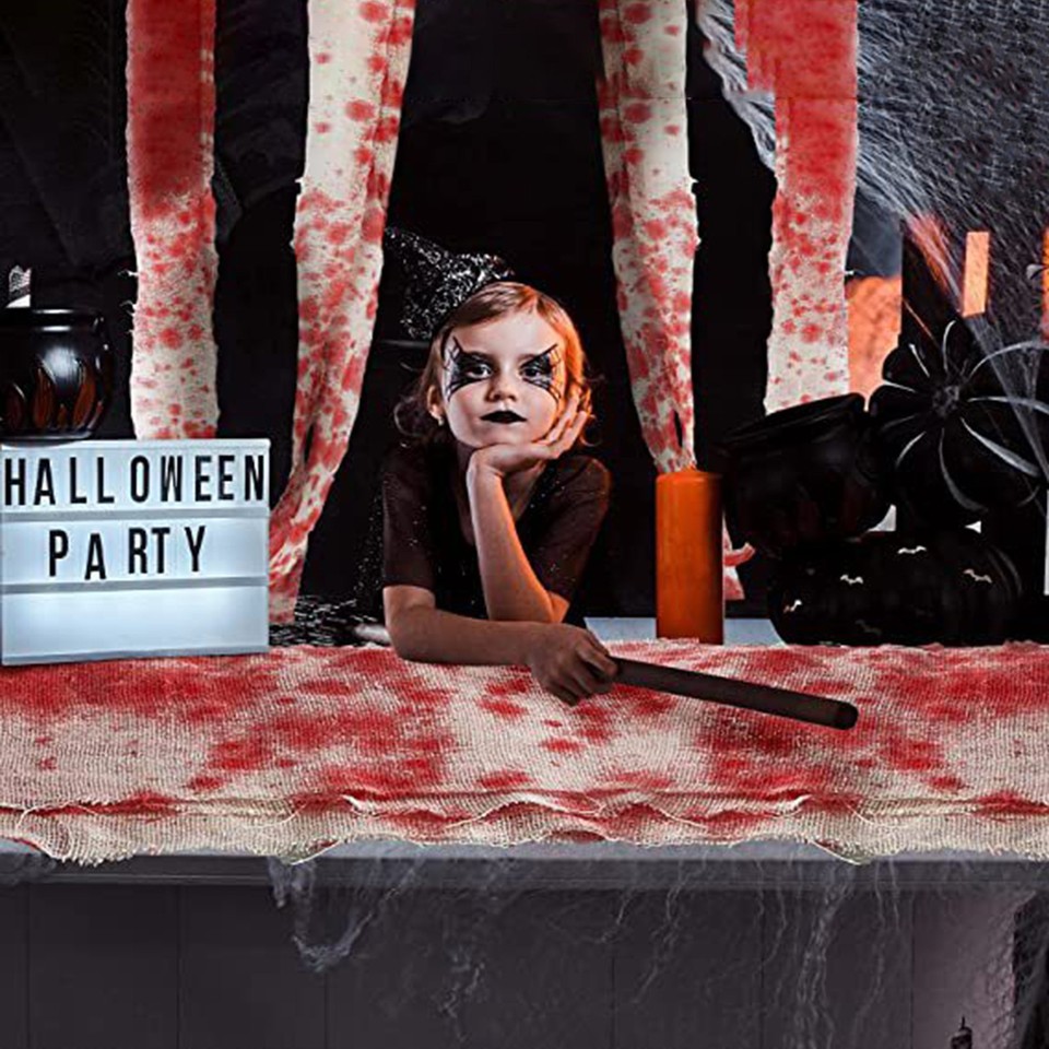 Creepy Blood Stained Bandage Halloween Prop Scary Haunted House Party ...