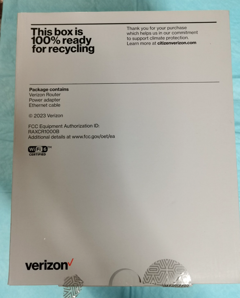 Verizon CR1000A Fios Dual Band WiFi 6E Router-for Home ro Business | eBay