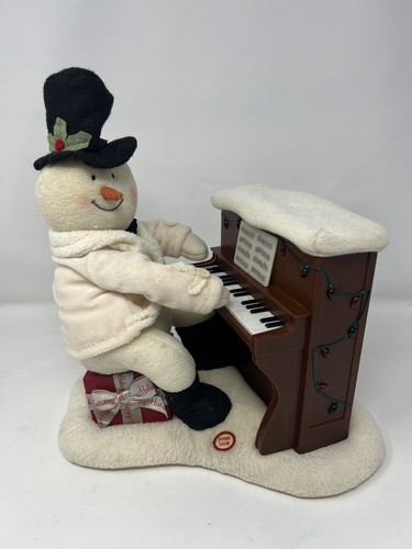 Hallmark 2005 Piano Playing Snowman Plush Animated Singing - Works ...