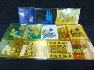 WALT DISNEY TRADING CARDS LOT OF 12 IN PLASTIC SLEEVES | eBay