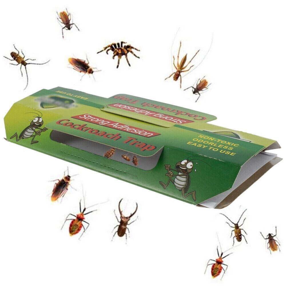 50 pcs Cockroach Trap Bait Sticky Traps Glue Pest Control Cockroaches ...