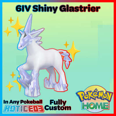 Shiny Glastrier 6IV Pokemon Scarlet & Violet 🚀Fast Home Transfer🚀 | eBay