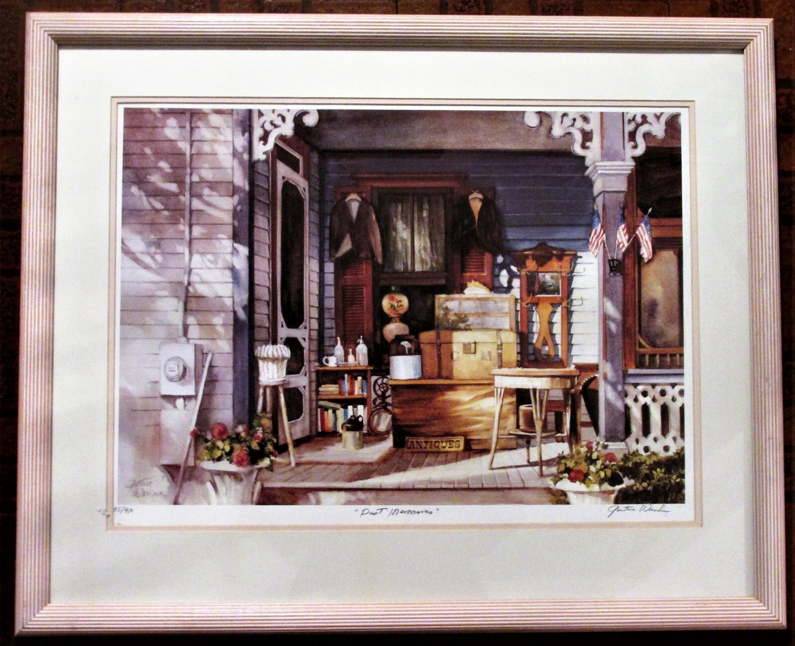 Signed Limited Ed. Print "Past Memories" Antique Shop by Gustave Wander ...