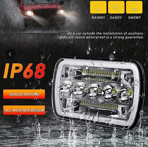 1X 7X6'' LED Headlight Fit International Harvester 4700 4800 4900 8100 ...