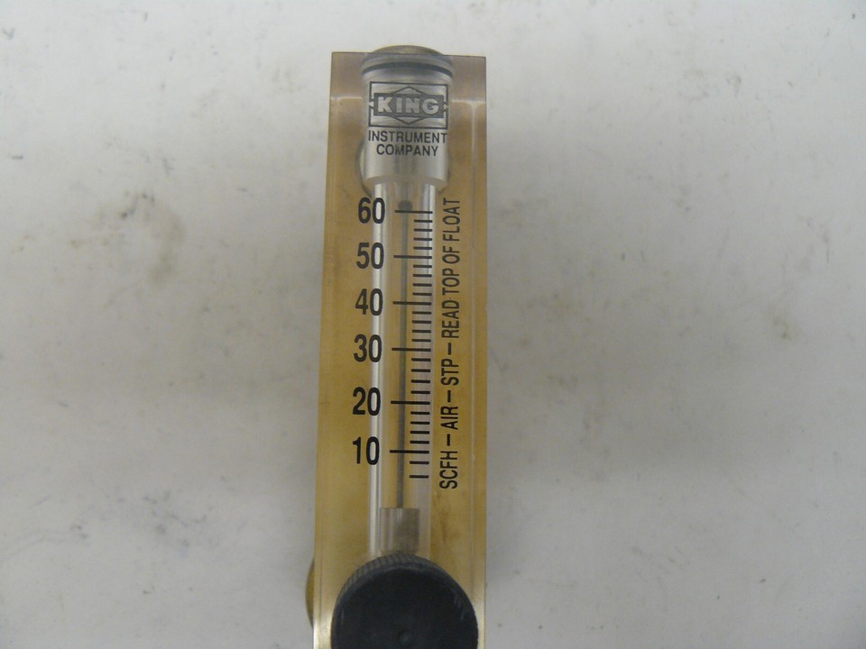 King Instruments 10-60 scfh air flow meter | eBay