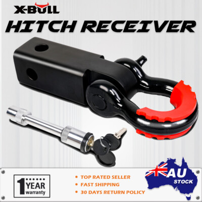 X-BULL Hitch Receiver 5T Recovery Receiver Bow Shackle Tow Bar Off road ...
