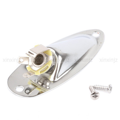Chrome Boat Shape Output Jack Socket for Fender Stratocaster Electric ...