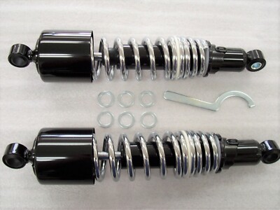 "Honda GL1100 Goldwing Rear Black Chrome Shocks 12.75"" | Rear"