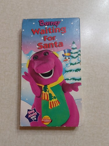 Barney VHS Tape Waiting For Santa Christmas ActiMates Compatible ...