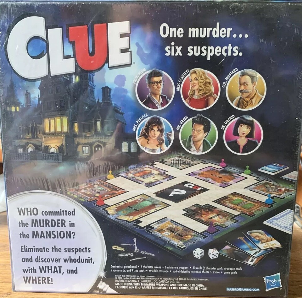 Hasbro Clue The Classic Mystery Board Game - New/Sealed 630509477722 | eBay