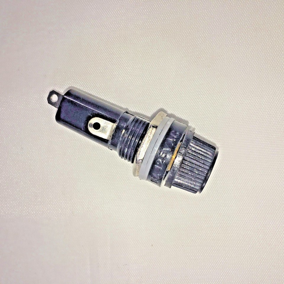 Panel Mount Screw Cap Fuse Holder Case for 6X30 MM Glass Tube FUSE - 10 ...