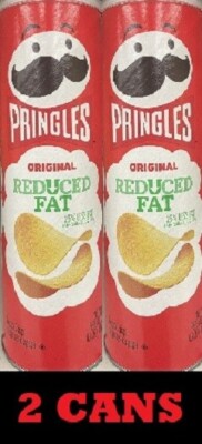2x Pringles ORIGINAL REDUCED FAT Flavored Potato Chips Crisps 4.9 oz 2 ...