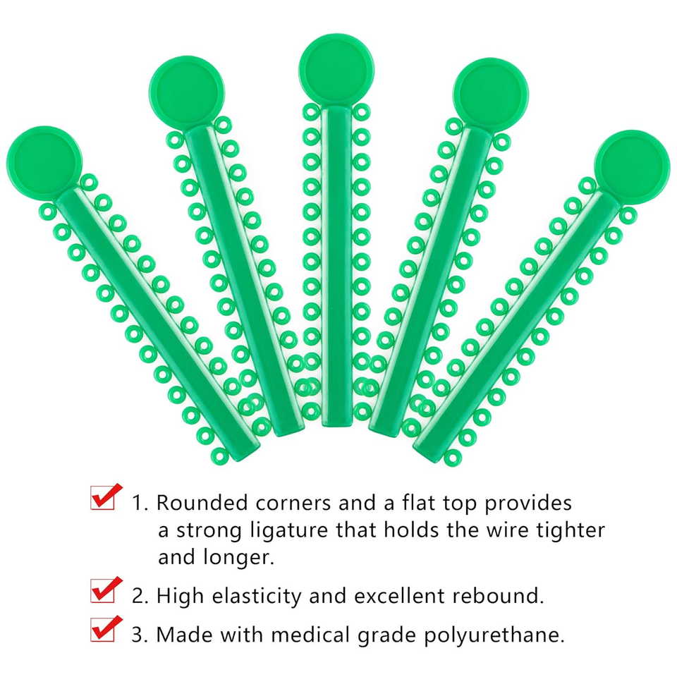 Orthodontic Ligature Ties, Multi-Color Orthodontic Elastomeric O-Rings ...
