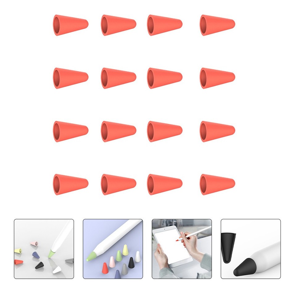 16 Pcs Touch Screen Pen Silicone Stylus Protector Pencil Tip Covers ...