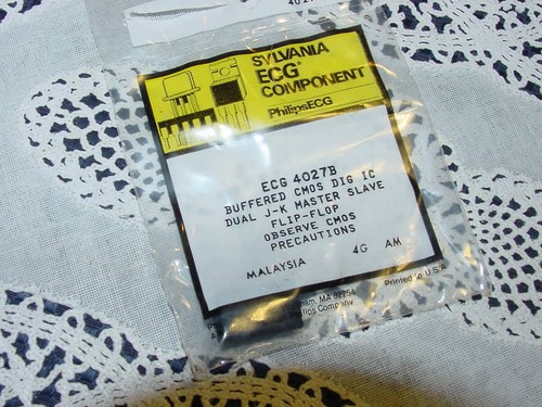 Sylvania ECG 4027B Buffered CMOS DIG IC ECG Component NEW SEALED ...