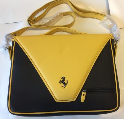 GENUINE Ferrari Factory Laptop / Tablet Carrier Black / Yellow P/N ...