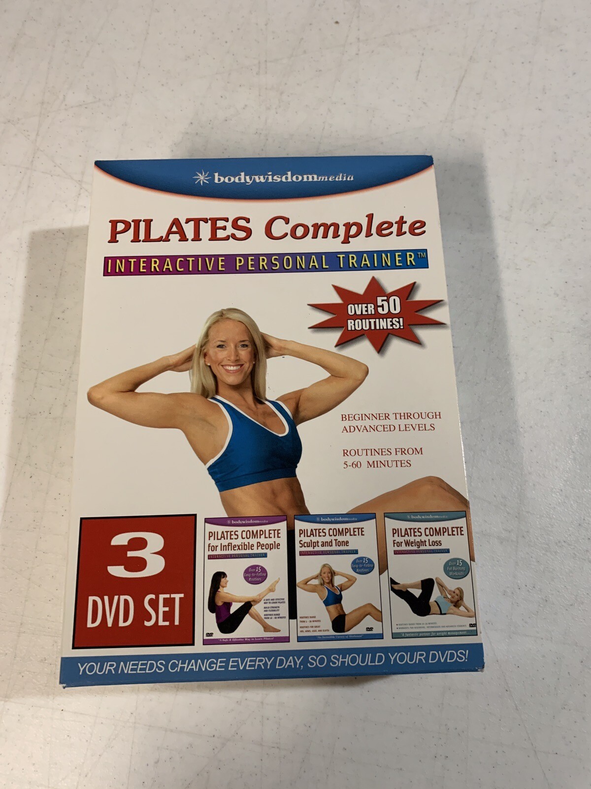 Pilates Complete-Interactive Personal Trainer DVD Set of 3 Discs ...