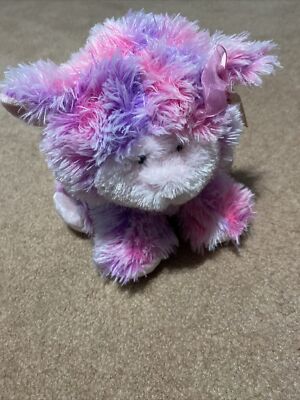 NWT Aurora Sprinkles Easter Lamb Plush Stuffed Animal Toy Fuzzy Pink ...