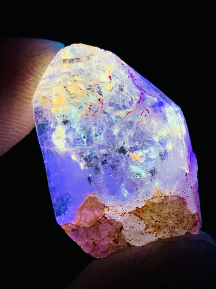 "5G" Fluorescent PETROLEUM Diamond Quartz DT crystal with nice ...