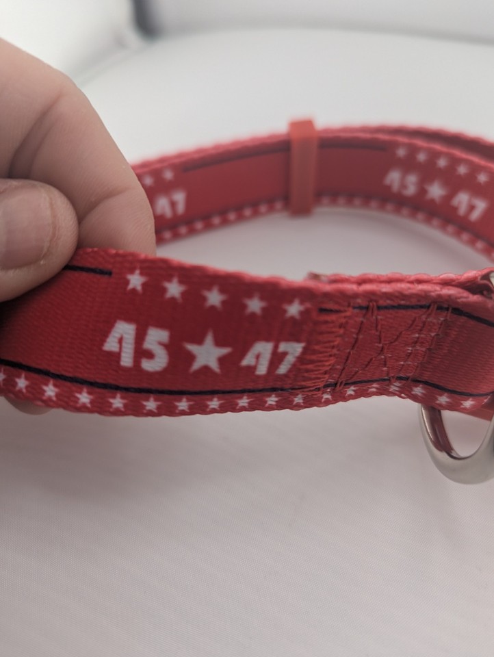 Donald Trump 45/47 Red Large Dog Collar Nylon New | eBay