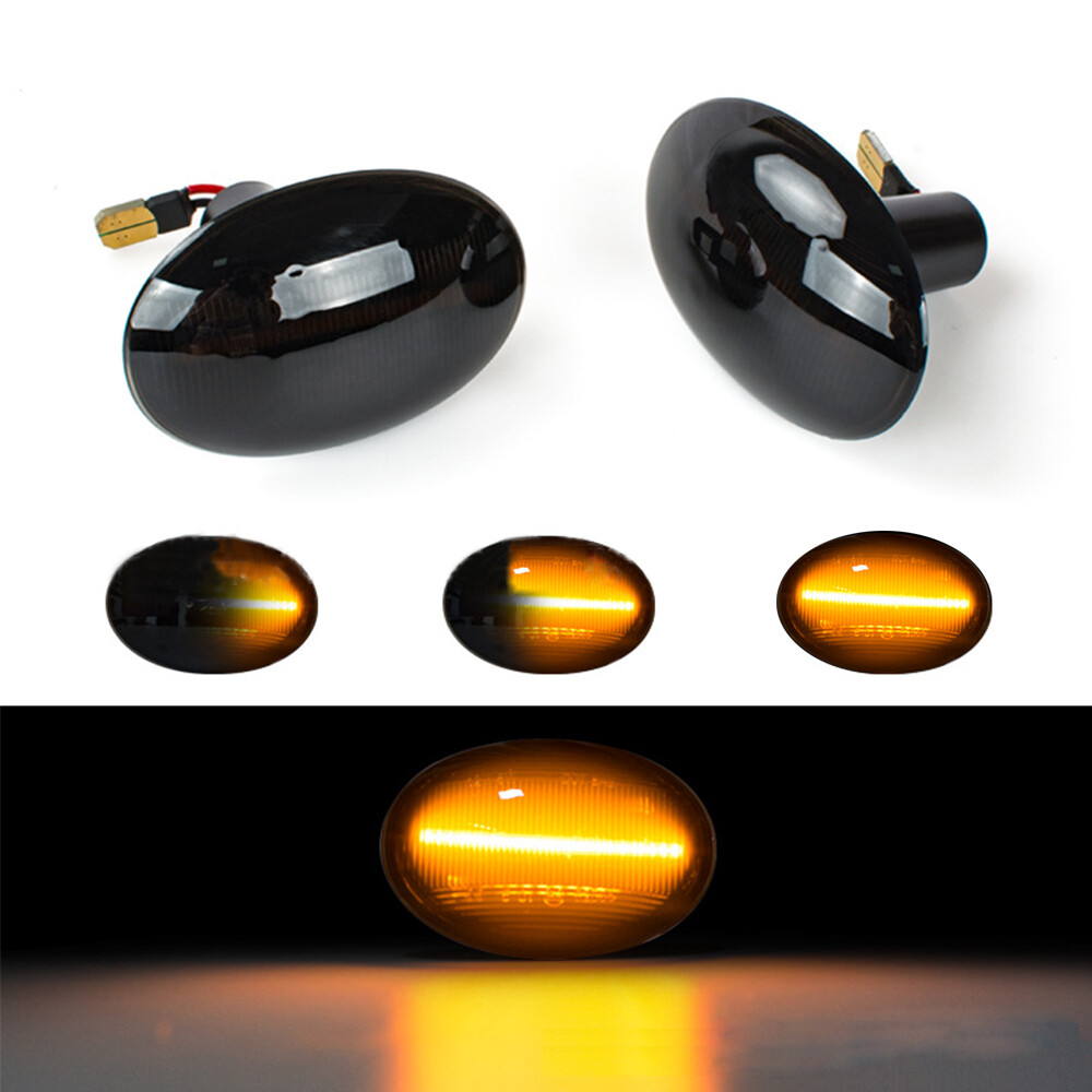 2Pcs Car Dynamic LED Side Repeater Light for BMW MINI Cooper R56 R57 ...