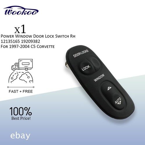 Power Window Door Lock Switch Rh For 1997-2004 C5 Corvette 12135165 Gm ...