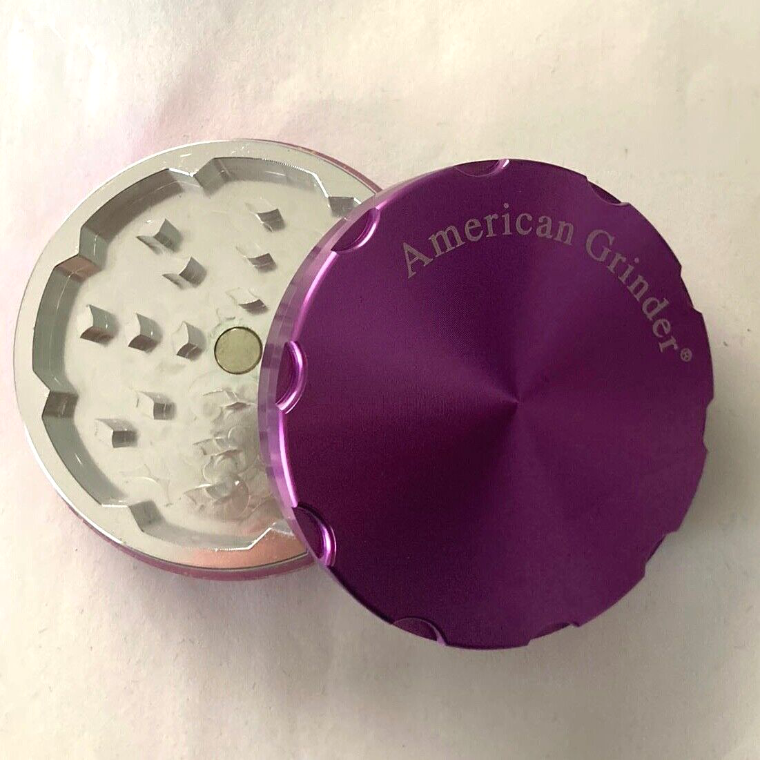 AMERICAN GRINDER®️ 76mm 2 PCS herb tobacco anodized Aluminum grinder | eBay